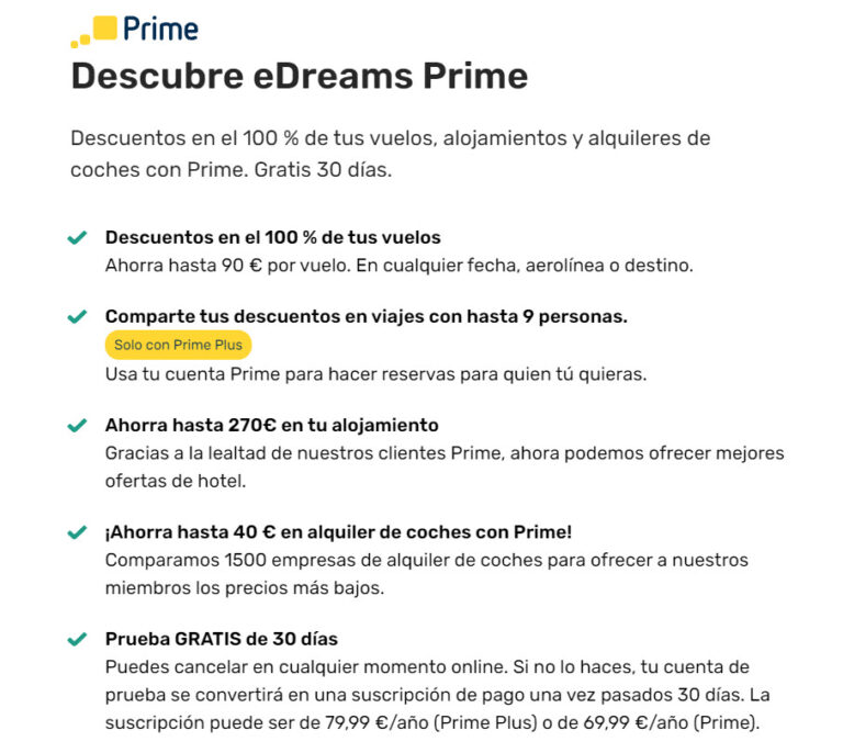 Edreams Prime: Qué es, Cómo Funciona y Precio en 2025 ️